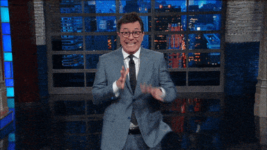 Happy Eeeee GIF by The Late Show With Stephen Colbert - Find & Share on ...
