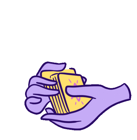 Shuffling Fortune Teller Sticker by Anni Bernet for iOS & Android | GIPHY