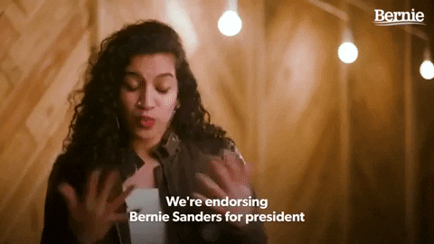 Bernie Sanders Endorsement GIF - Find & Share on GIPHY