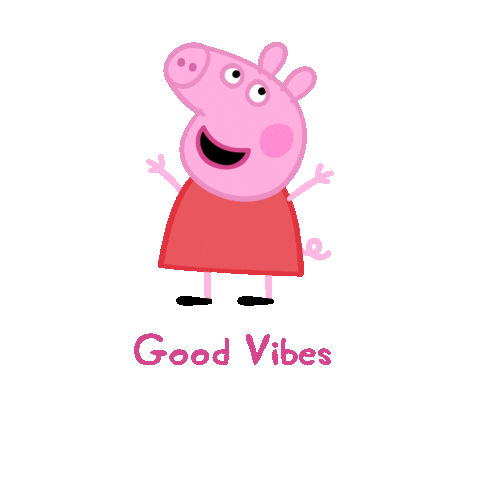 Good Vibes Sticker by Peppa Pig for iOS & Android | GIPHY