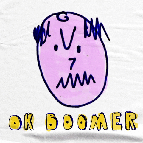 Baby Boomers Ok GIF by Todd Rocheford - Find & Share on GIPHY