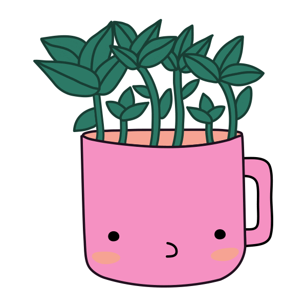 Cup Garden Sticker by darleneboza for iOS & Android | GIPHY