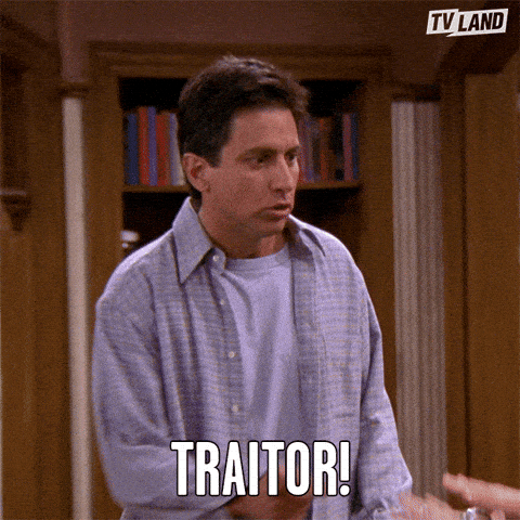 Everybody Loves Raymond Traitor GIF by TV Land - Find & Share on GIPHY
