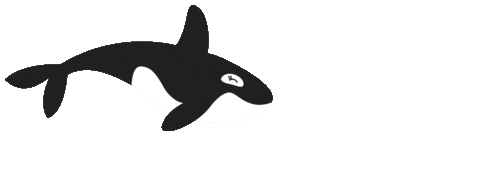 Orca Whale Swimming Sticker by Munchkin for iOS & Android | GIPHY