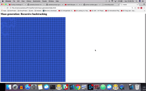GitHub - zackstout/maze-generator: Implementing a recursive backtracking algorithm to generate ...