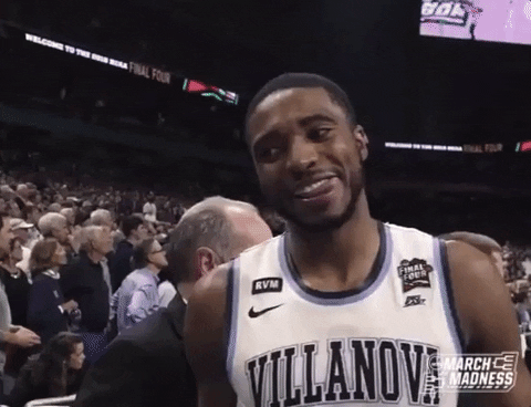 Villanova Basketball Hug GIF by NCAA March Madness - Find & Share on GIPHY