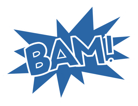 Boom Sticker by BAM & Beyond for iOS & Android | GIPHY