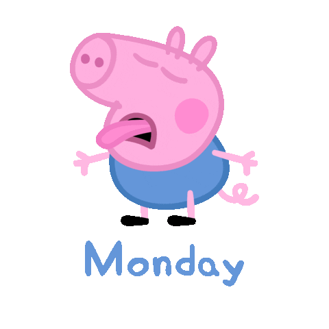Work Monday Sticker by Peppa Pig for iOS & Android | GIPHY