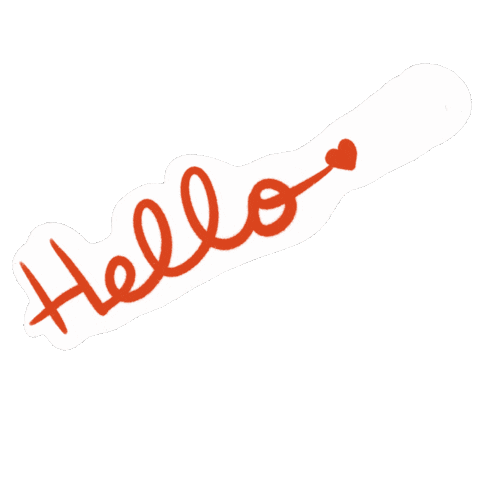 Heart Hello Sticker for iOS & Android | GIPHY