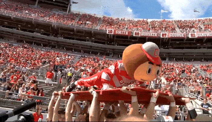 Osu Pushups GIF by Ohio State Athletics - Find & Share on GIPHY