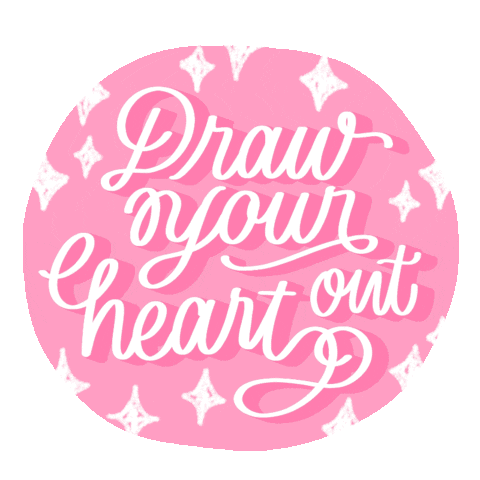 Pink Draw With Me Sticker for iOS & Android | GIPHY