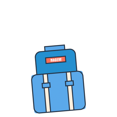 Ensino Medio Mochila Sticker by nagembr for iOS & Android | GIPHY
