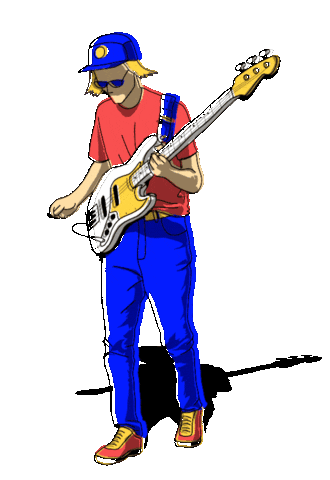 Guitar Bass Sticker for iOS & Android | GIPHY