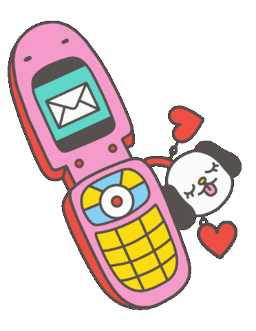 Pink Phone Sticker by Numi for iOS & Android | GIPHY