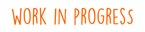 Work In Progress Sticker by Gritty Knits for iOS & Android | GIPHY