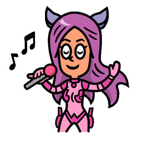Cute Girl Singing Sticker by Naeleck for iOS & Android | GIPHY