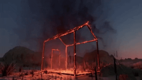 Burning House On Fire GIF by Petit Biscuit - Find & Share on GIPHY