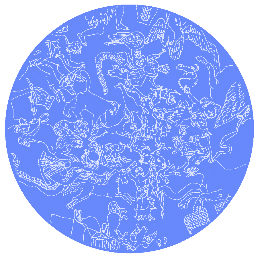 Zodiac Constellations Sticker by James Thacher for iOS & Android | GIPHY