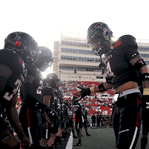 High Five Texas Tech GIF by Texas Tech Football - Find & Share on GIPHY