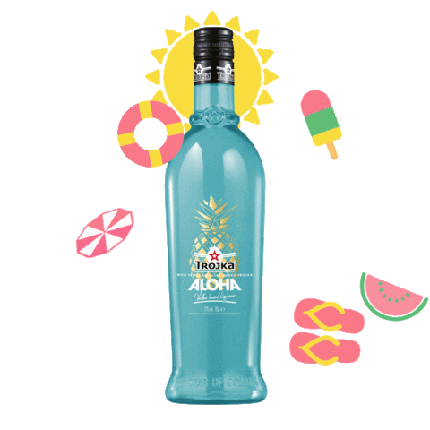 Aloha Liqueur Sticker by TROJKA Vodka for iOS & Android | GIPHY