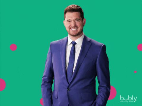 Michael Buble Bubly Water GIF by bubly - Find & Share on GIPHY