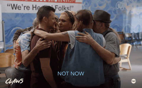 Group Hug Rehab GIF by ClawsTNT - Find & Share on GIPHY