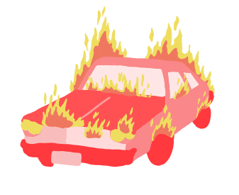 Los Angeles Burn Sticker for iOS & Android | GIPHY