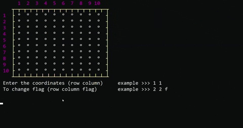 GitHub - enestaner/minesweeper: Classical Minesweeper Game on Terminal