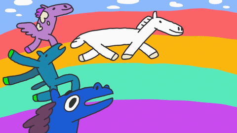 Meme Rainbow GIF by Oksana Kurmaz Art & Animation - Find & Share on GIPHY