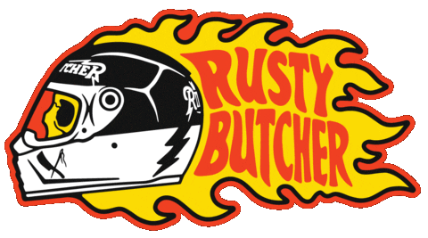 Harley Davidson Flames Sticker by Rusty Butcher for iOS & Android | GIPHY