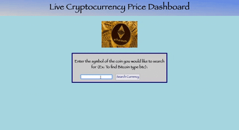 GitHub - ckade15/cryptotracker: Cryptocurrency price dashboard made using HTML, CSS, and JavaScript.