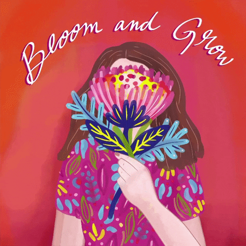 Girl Flower GIF - Find & Share on GIPHY