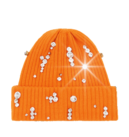 Orange Beanie Sticker by Burberry for iOS & Android | GIPHY