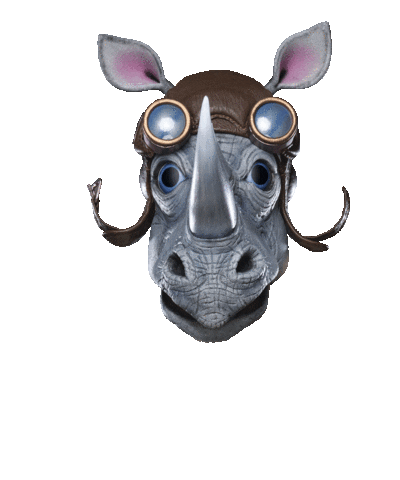 Rhino Sticker by The Masked Singer for iOS & Android | GIPHY