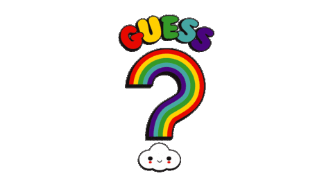 J Balvin Rainbow Sticker by GUESS for iOS & Android | GIPHY