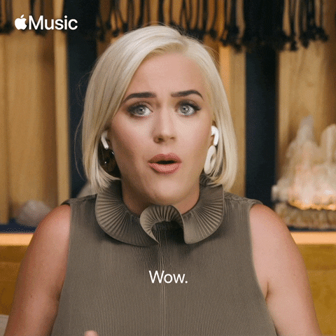 Katy Perry Wow GIF by Apple Music - Find & Share on GIPHY