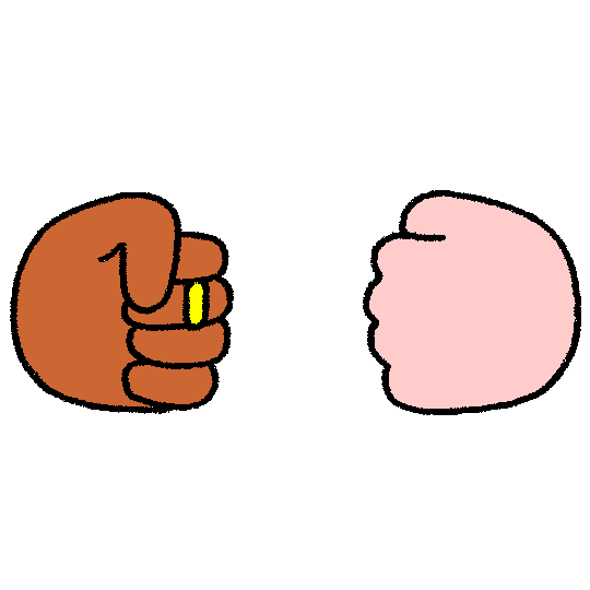 Sticker Fist Bump Sticker by Jared D. Weiss for iOS & Android | GIPHY