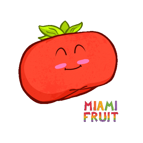 Tropical Fruit Vegan Sticker by Miami Fruit for iOS & Android | GIPHY