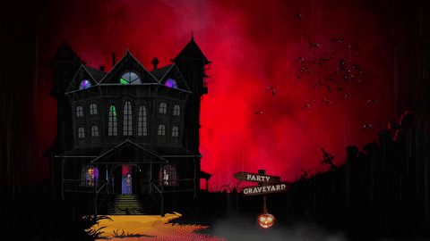 Haunted House Halloween GIF - Find & Share on GIPHY