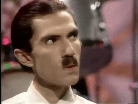 Eyeroll Moustache GIF by Sparks - Find & Share on GIPHY