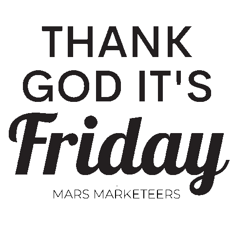 Happy Thank God Its Friday Sticker by Marsmarketeers for iOS & Android ...