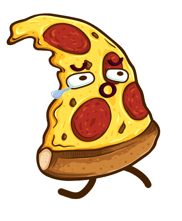 Dont Eat Me Pizza Time Sticker by Loot Crate for iOS & Android | GIPHY