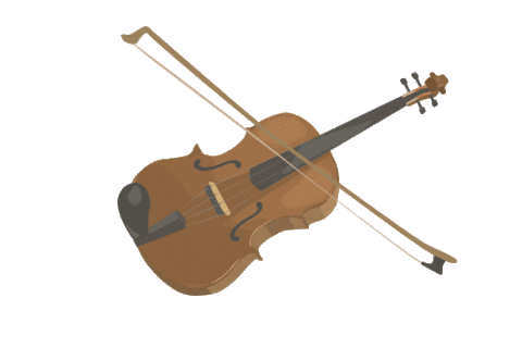 Concert Violin Sticker by atQPAC for iOS & Android | GIPHY