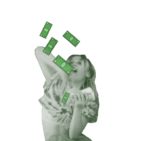 Money Sticker by Carlie Hanson for iOS & Android | GIPHY