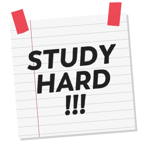Study Hard Sticker by vanwestcollege for iOS & Android | GIPHY