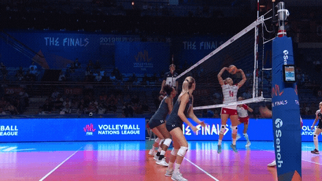 Hit Attack GIF by Volleyball World - Find & Share on GIPHY