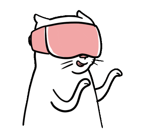 Cat Vr Sticker for iOS & Android | GIPHY