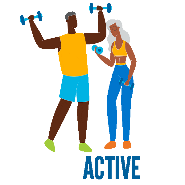 Fitness Stay Active Sticker by SilverSneakers for iOS & Android | GIPHY