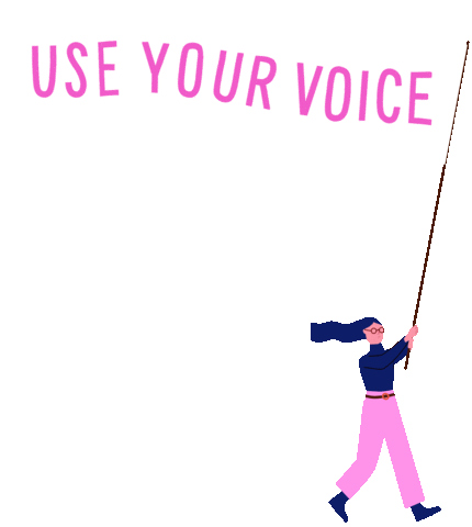 Voting Use Your Voice Sticker by Bett Norris for iOS & Android | GIPHY