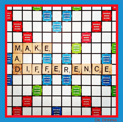 Make A Difference Words GIF by Dr. Donna Thomas Rodgers - Find & Share ...